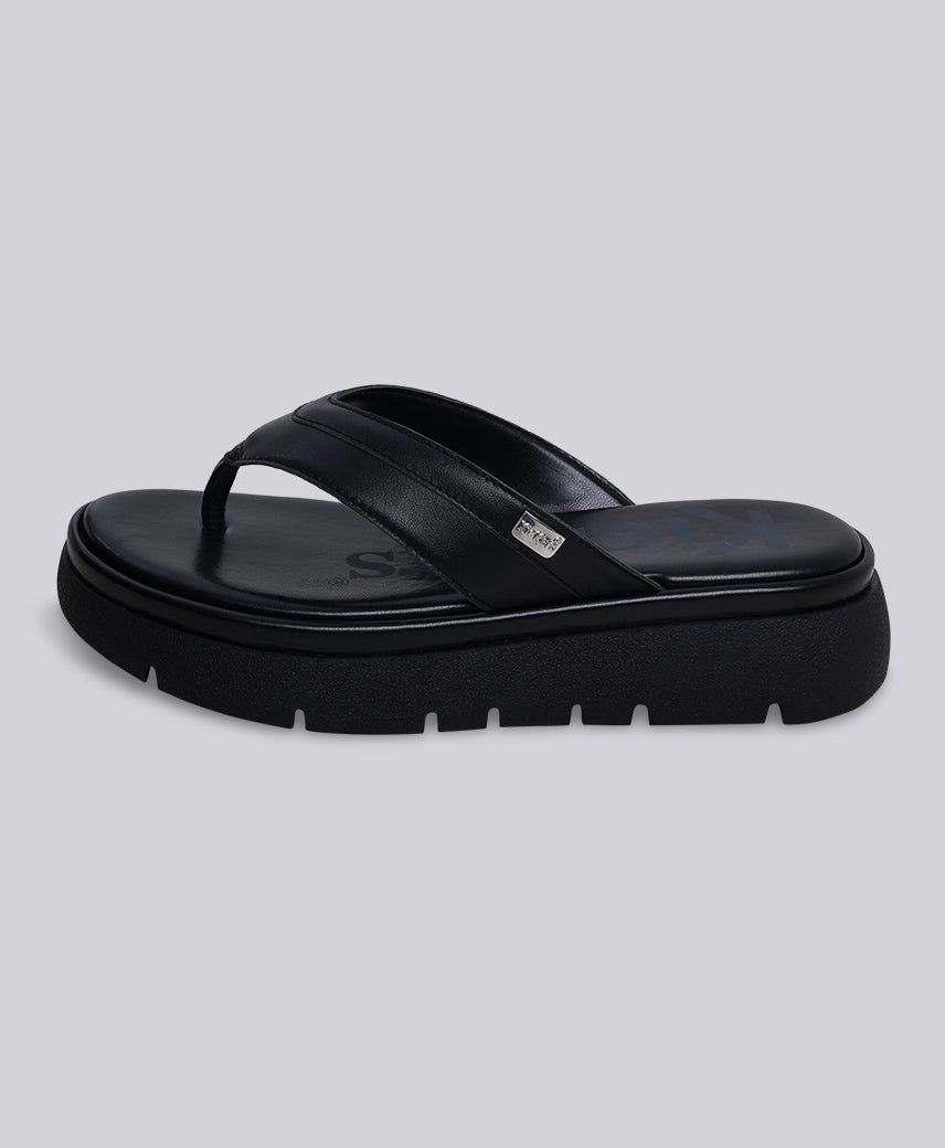 KICK GO BLACK Women Sandal – Kickers